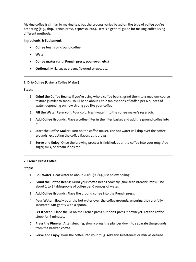 Coffee | PDF | Coffee | Drink