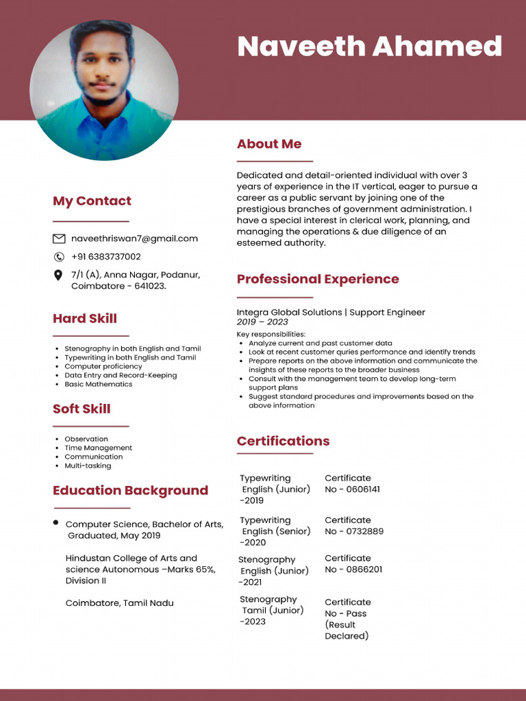 Job Resume | PDF