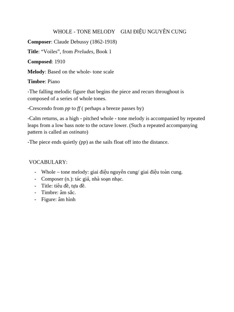 Whole Tone Melody | PDF