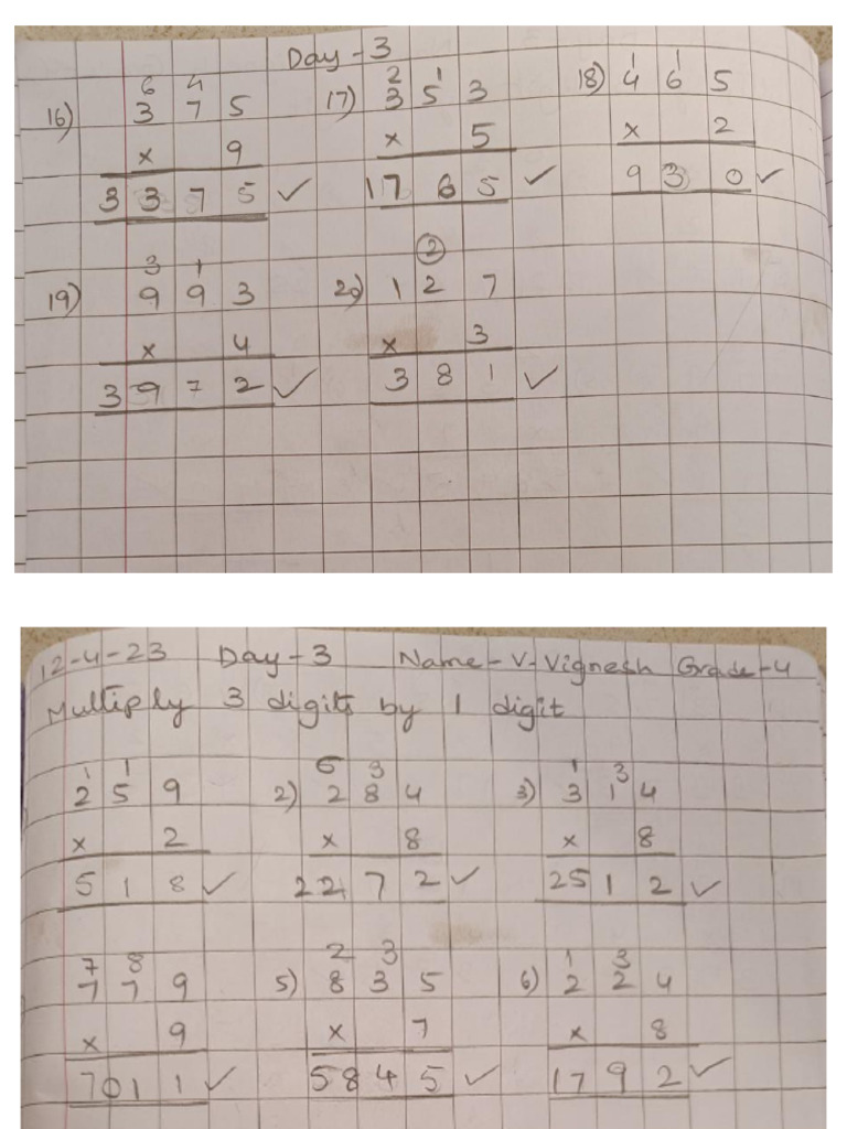 Multiply 3D by 1D - Pg-1 & 2 | PDF