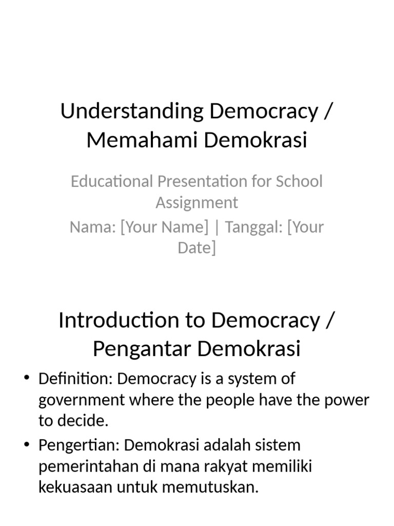 Democracy Presentation | PDF