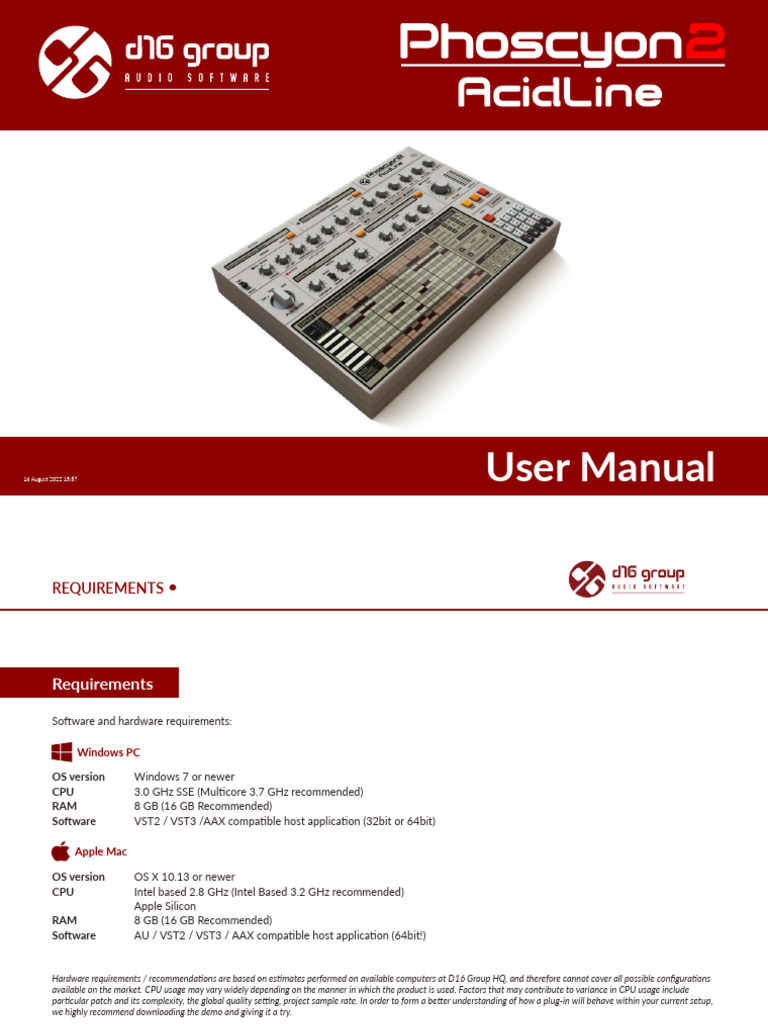 Phoscyon 2 - User Manual | PDF | Synthesizer | Resonance