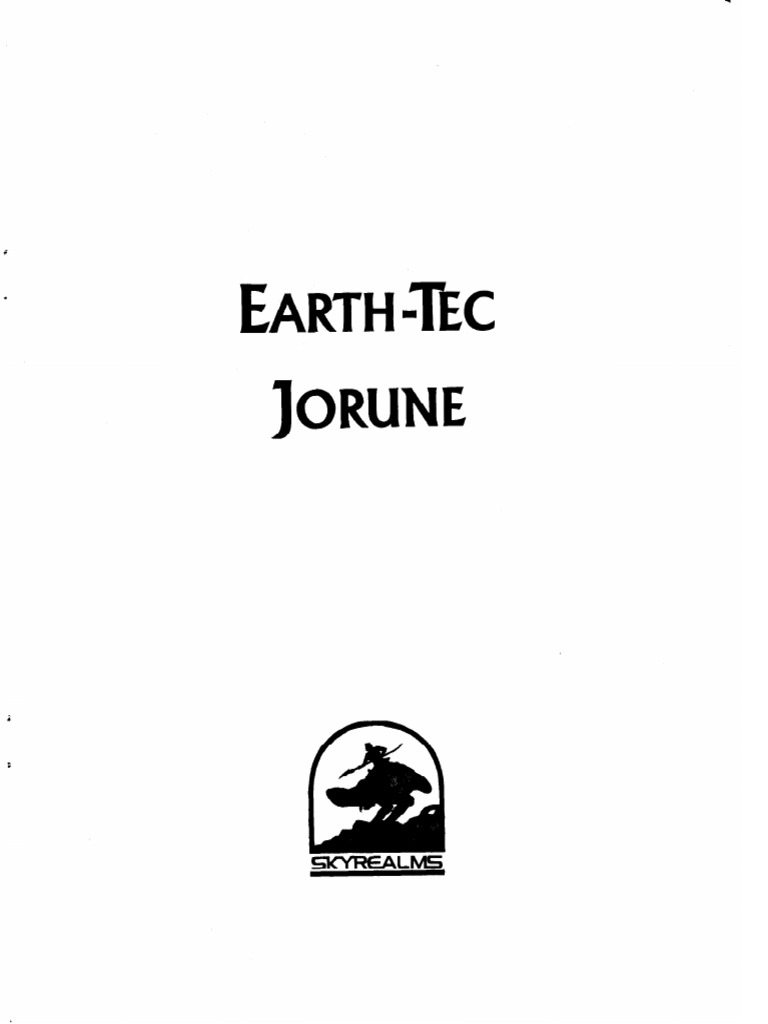 Sky Realms of Jorune Earth-Tec | PDF