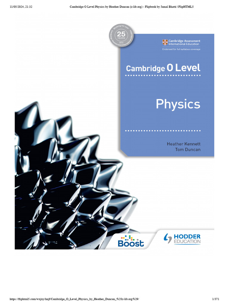 Cambridge O Level Physics by Heather Duncan (Z-Lib - Org) - Flipbook by ...