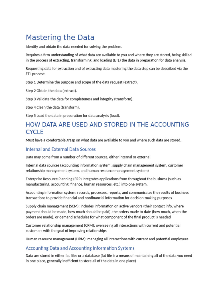 MGMT 134 C2 Notes | PDF | Relational Database | Databases