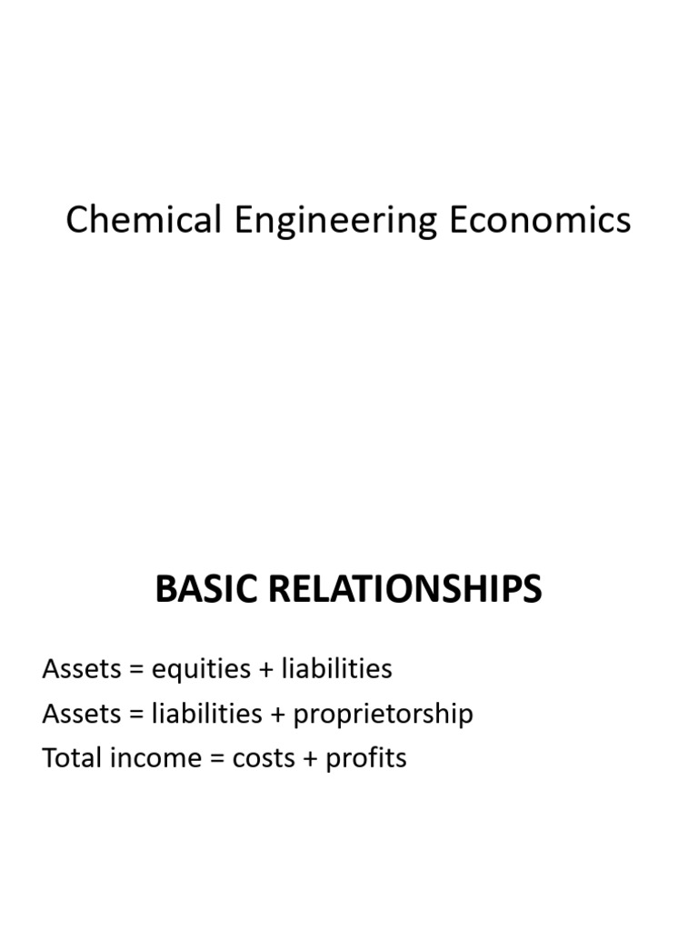 Chemical Engineering Economics Basics | PDF