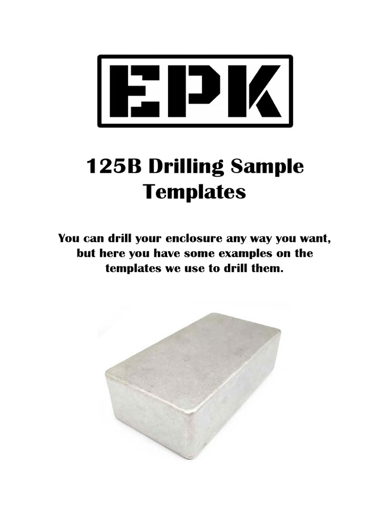 125B Drilling Template Examples | PDF