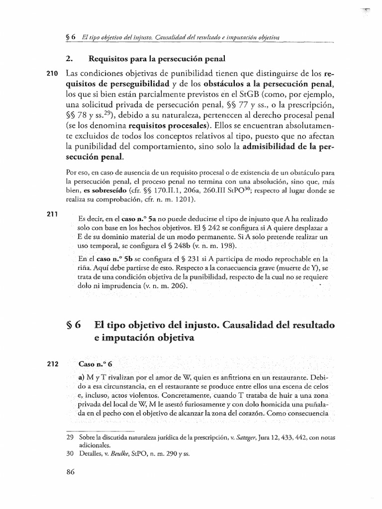 Johannes Wessels y Otros Derecho Penal Parte General El Delito y Su Estructura 2 | PDF ...