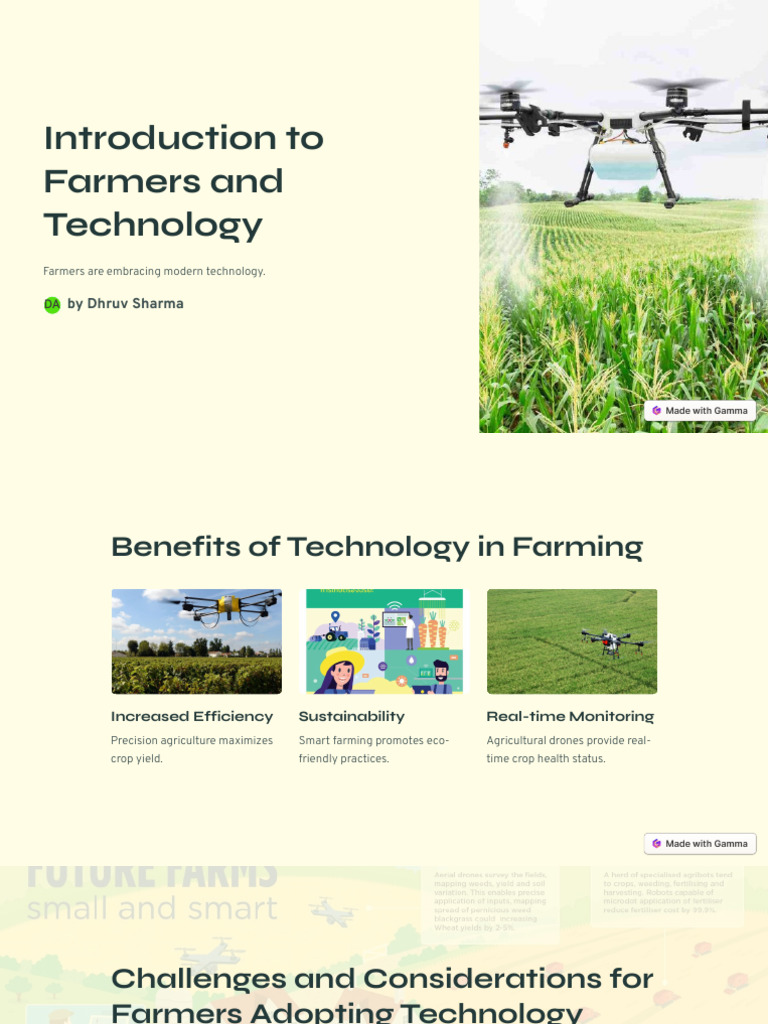 Introduction To Farmers and Technology | PDF