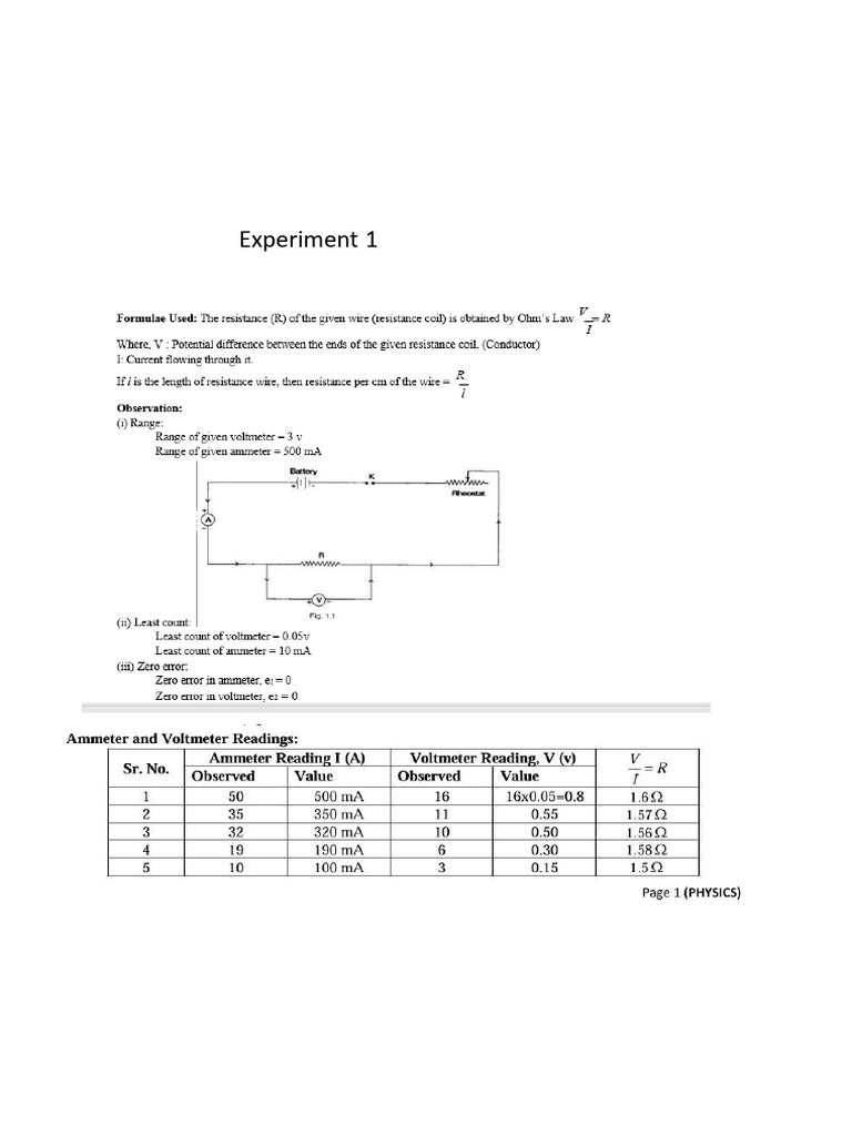 XII Physics Practical readings | PDF | Optics | Electromagnetic Radiation