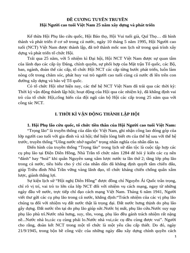 De Cuong Tuyen Truyen 25 Nam | PDF