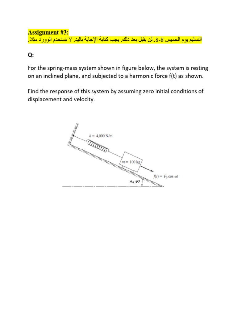 Spring-Mass System Analysis | PDF
