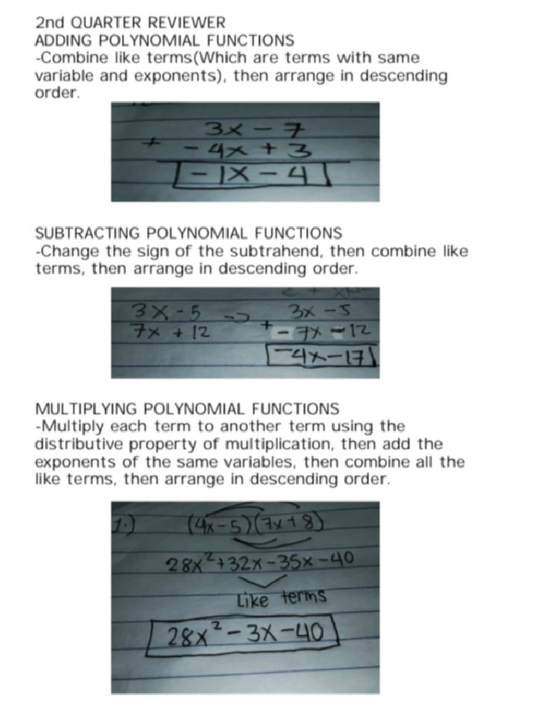 Ireview - Mathematics 10 Q2 | PDF