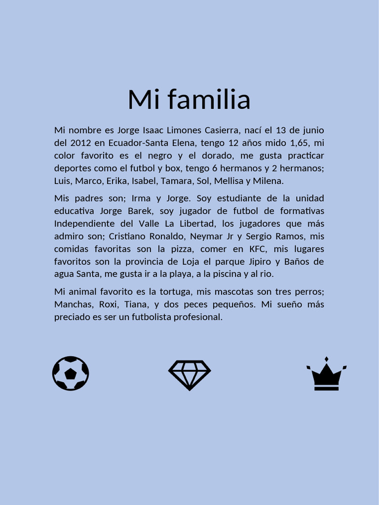 Mi Familia | PDF