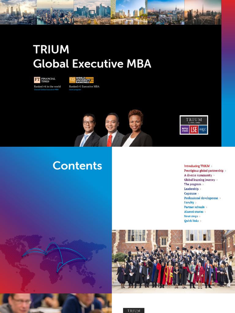 Trium Emba Brochure2023 Oct 1 | PDF | Master Of Business Administration ...