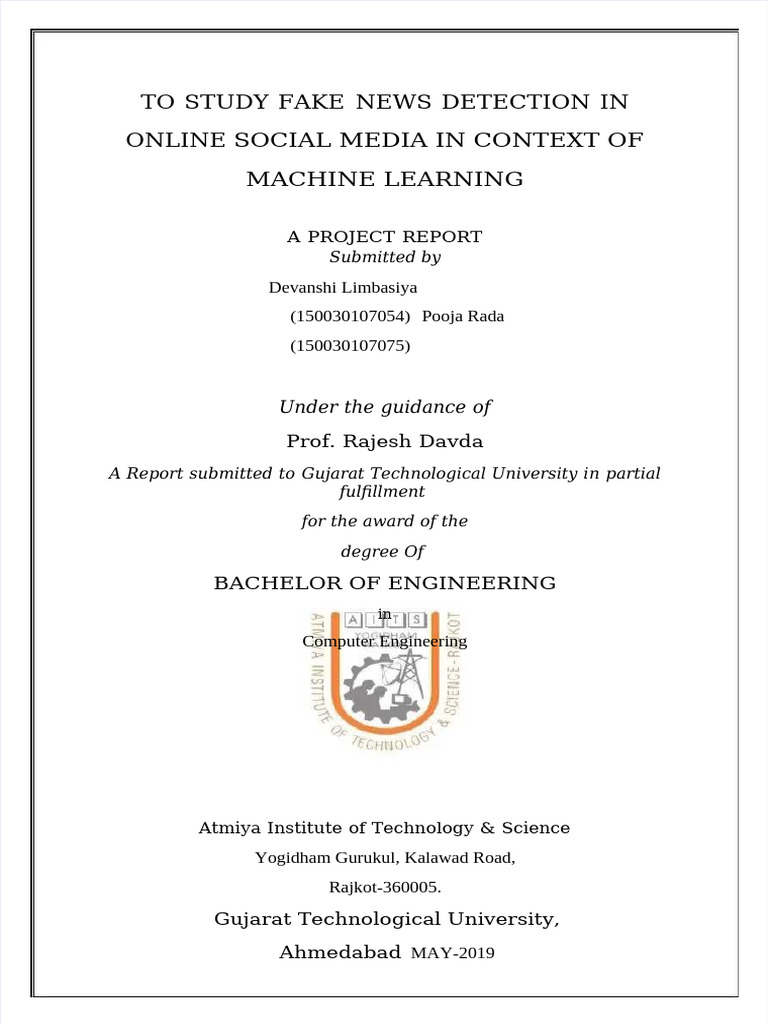 Fake News Detection for Engineers | PDF | Deep Learning | Python (Programming Language)