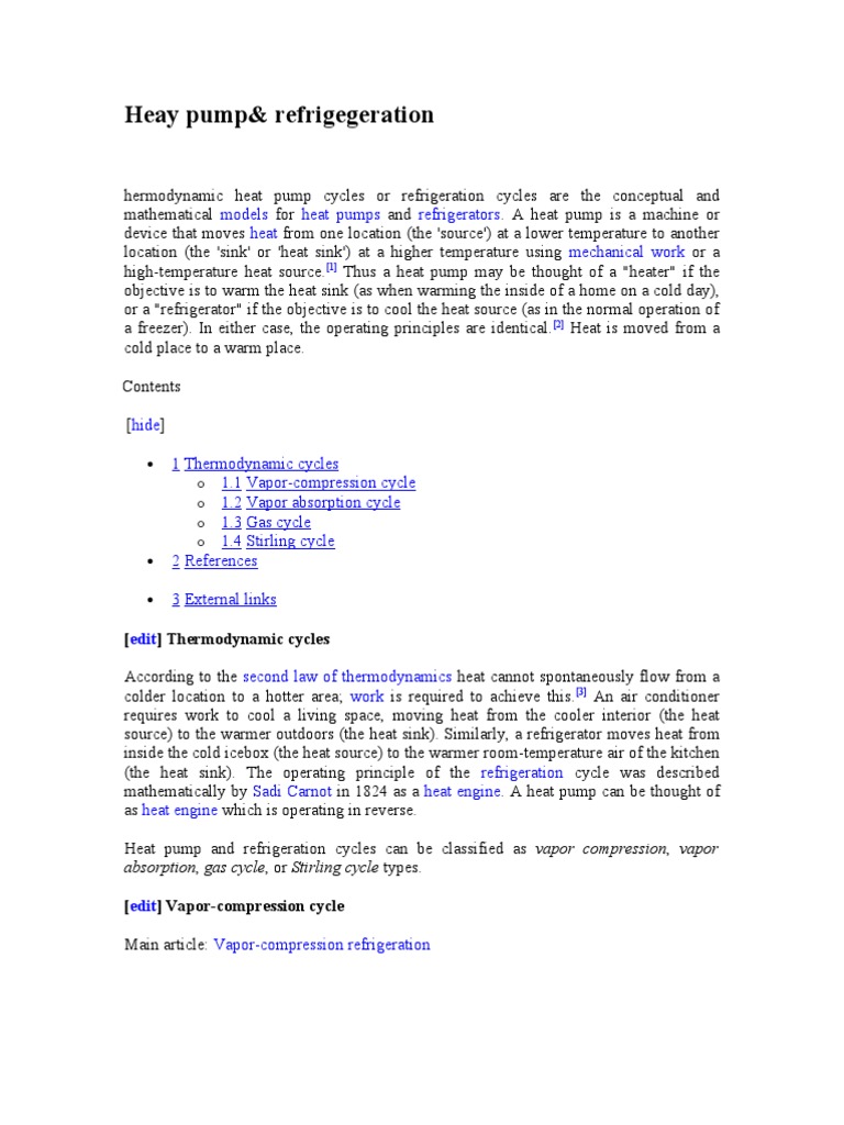Heay Pump | PDF