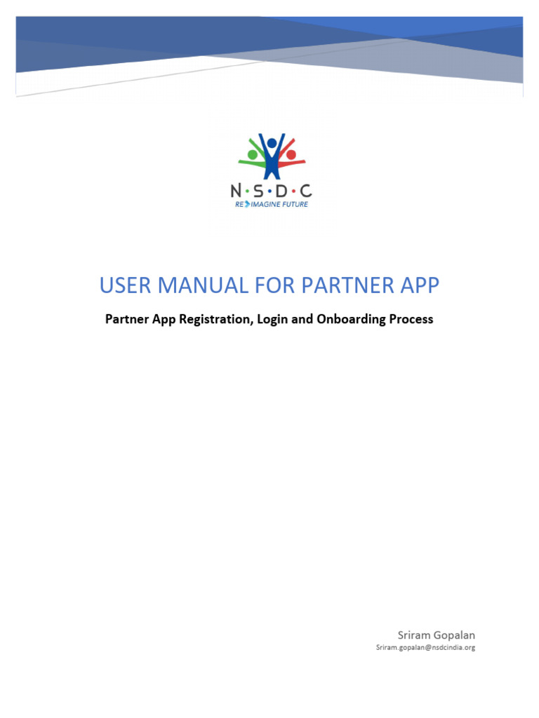 Partner App Registration userManual | PDF | Receipt | Salary