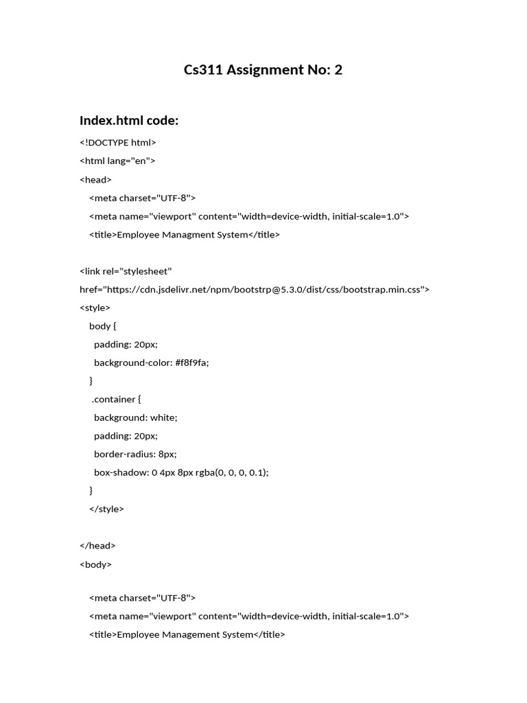 Cs311 Assignment Solution 2 by Lost | PDF