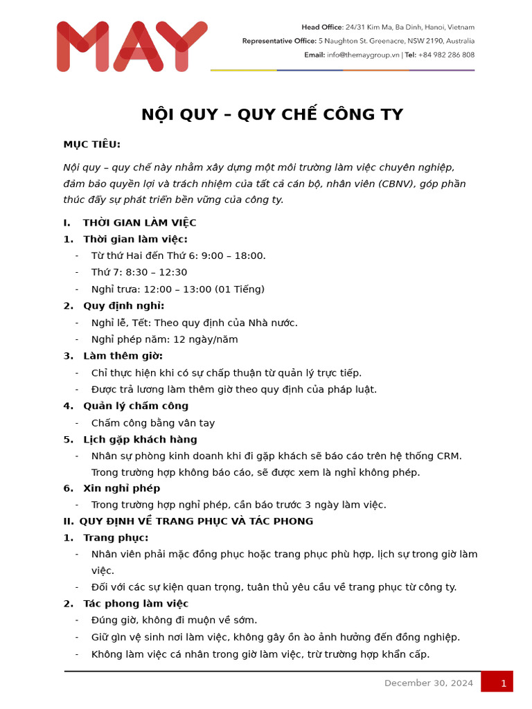 Quy chế công ty | PDF