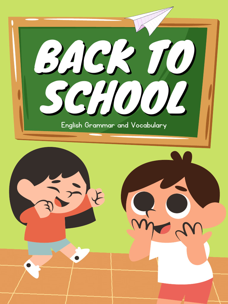 Back to School: Grammar & Supplies Guide | PDF | Pencil