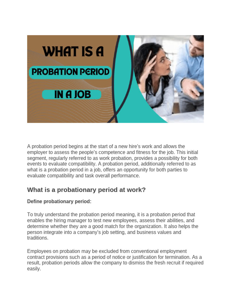 Understanding Job Probation Periods | PDF | Employment | Probation