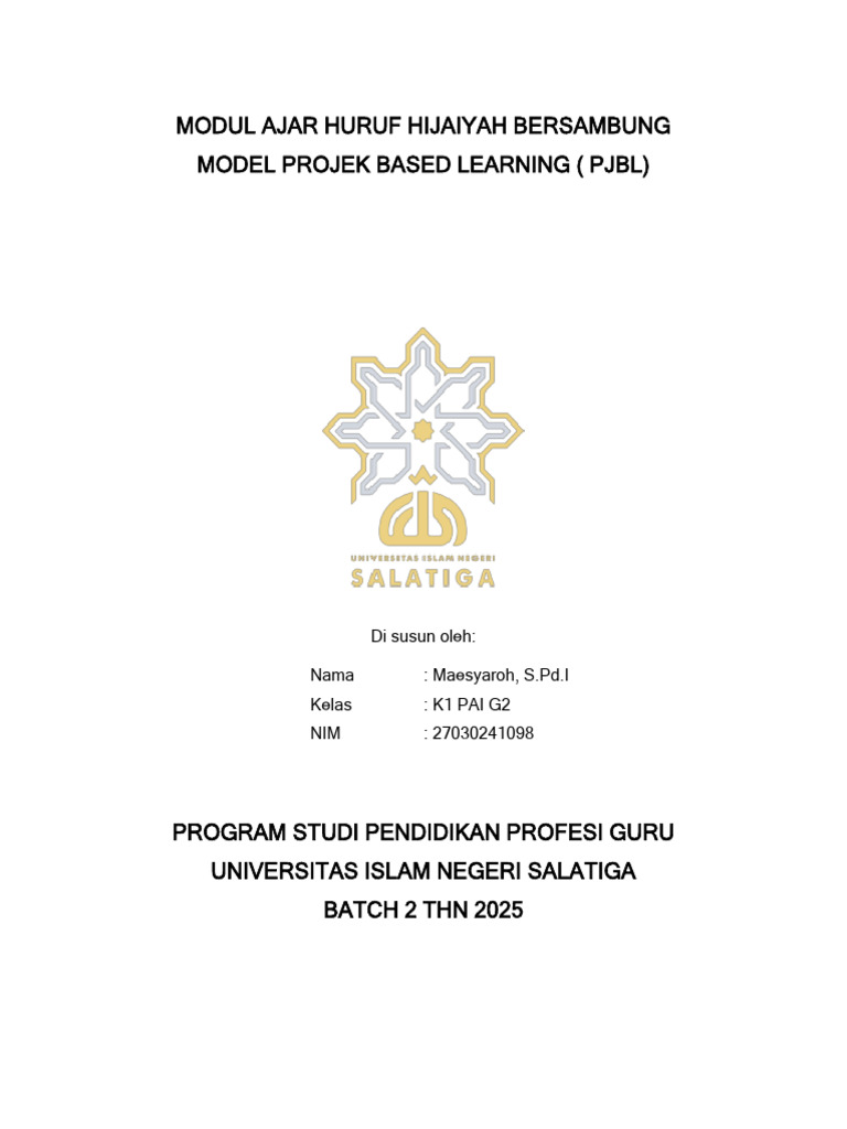Modul Ajar PJBL Baru PPL Siklus Ii - 2025 | PDF