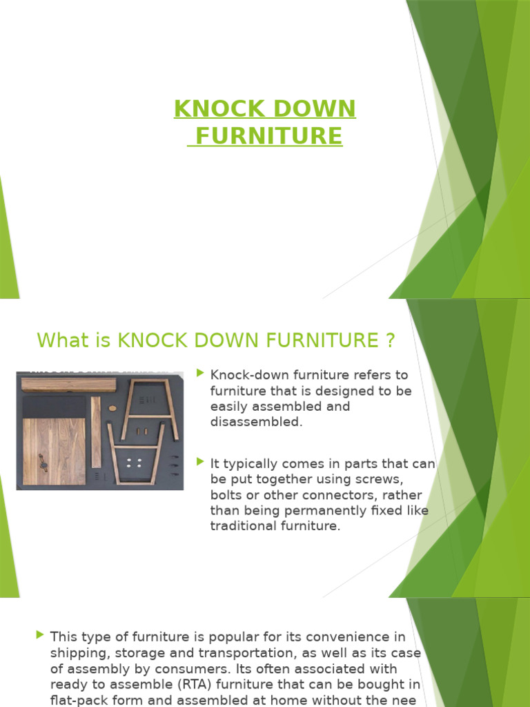 Knock Down Furniture | PDF
