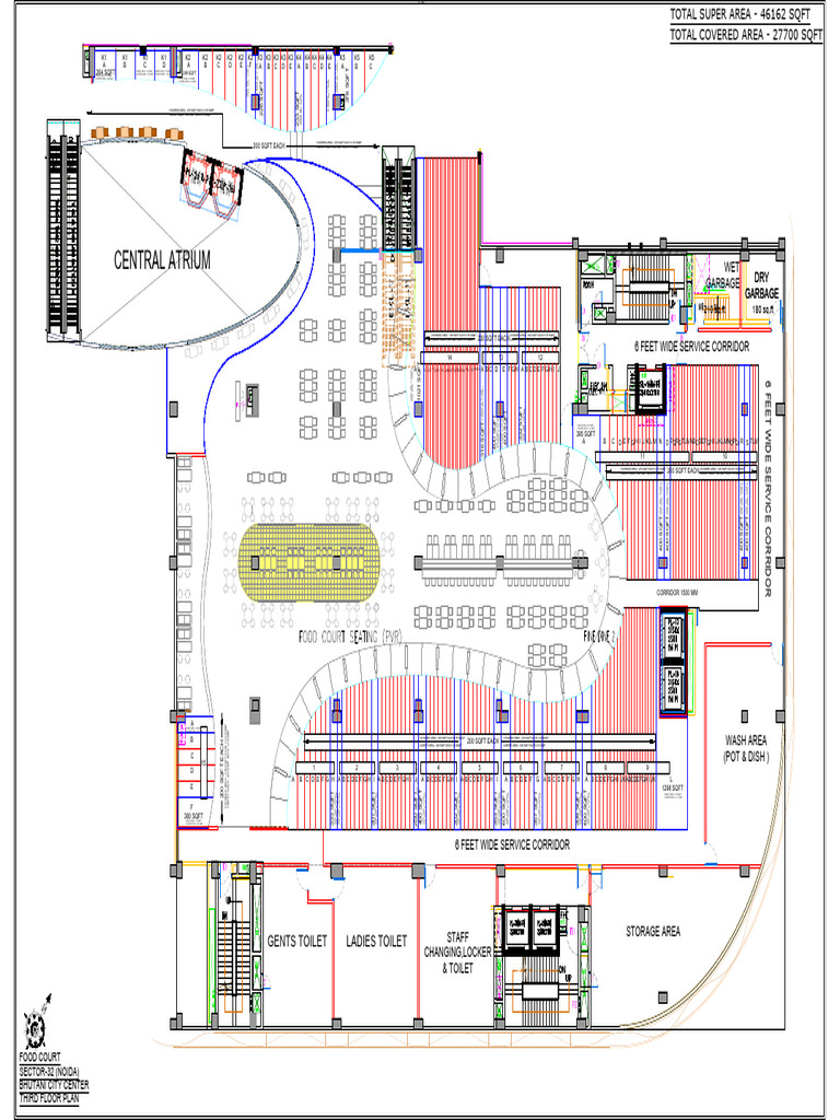 BHUTANI CITY CENTER - 3RD FLOOR PLAN (Sec - 32) | PDF