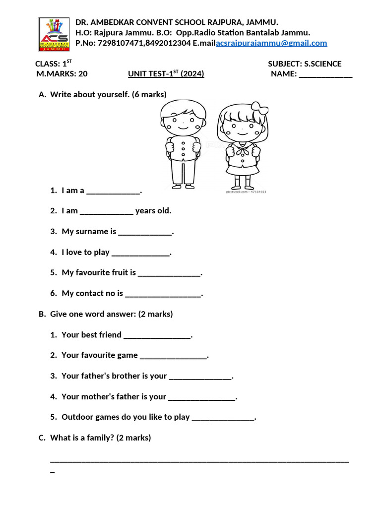 Class 1ST S.S.T 24 | PDF