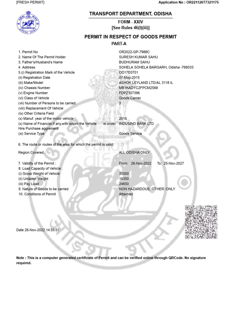 Gc Permit Part A | PDF | Vehicles | Transport