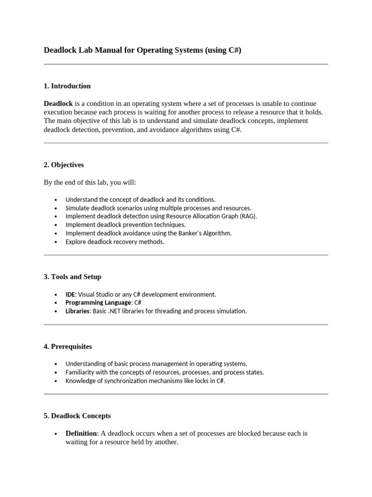 Deadlock Management In Operating Systems Pdf Concurrent Computing Software Development 8130