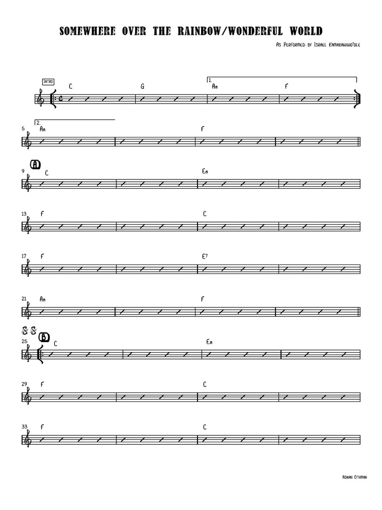 Over The Rainbow Wonderful World | PDF