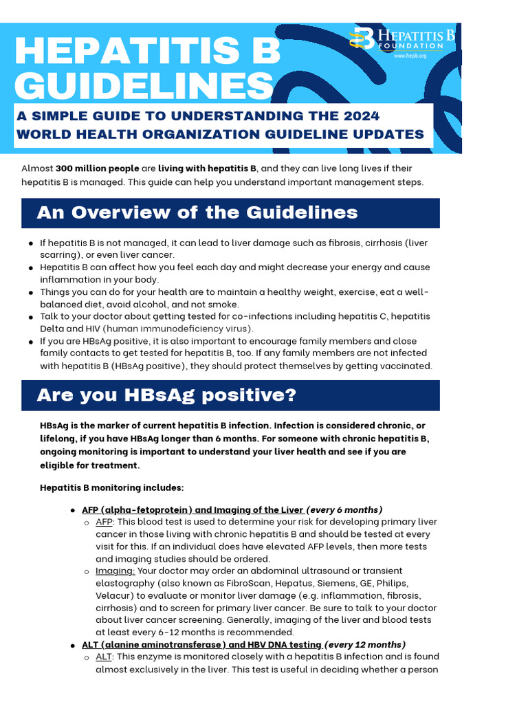 WHO-Treatment-Guidelines-Final-Simplified- | PDF | Hepatitis | Hepatitis B