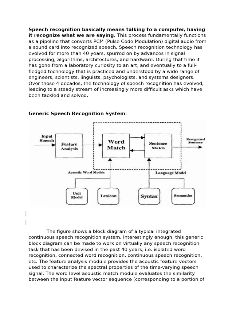 Telecommunication Applications of Speech Recognition | PDF | Speech Recognition | Semantics