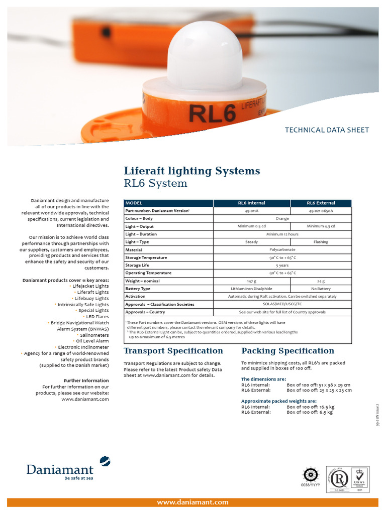 TDS RL6 99-212NIssue2 07062017 | PDF