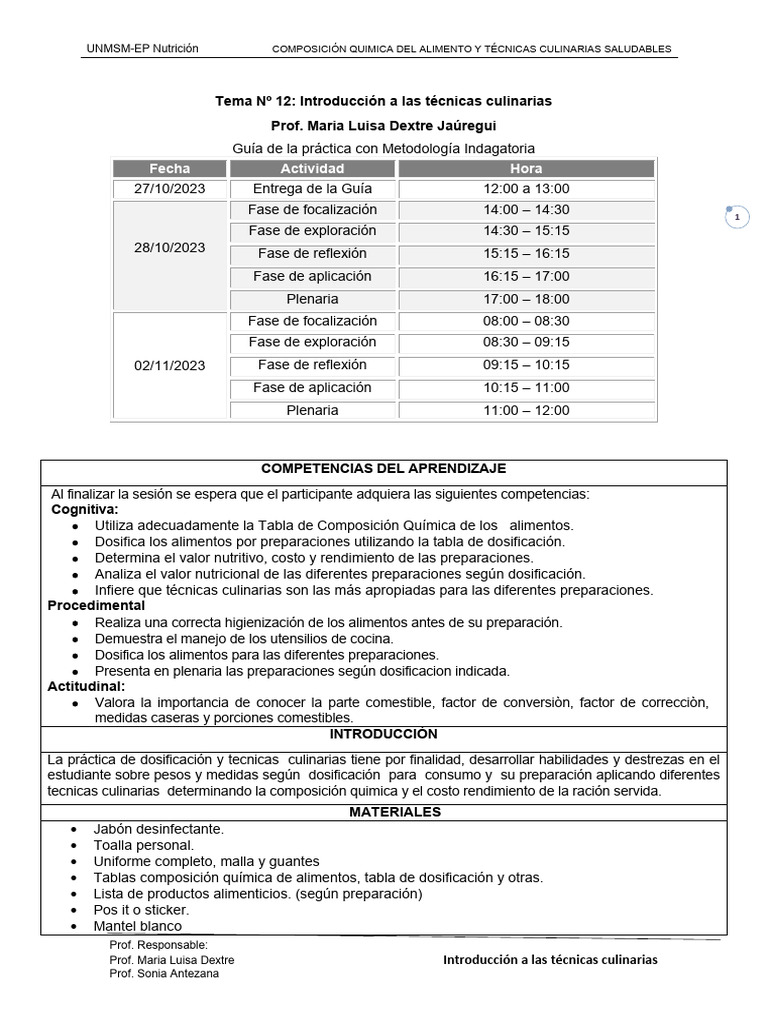 COMPO-Guia #12 Final | PDF | Cilantro | Alimentos