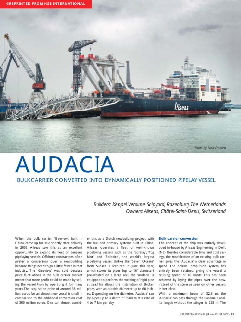 PLV Audacia | PDF | Pipe (Fluid Conveyance)