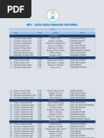Betway Premiership Fixtures 2025-26 | PDF | Sports | Association Football