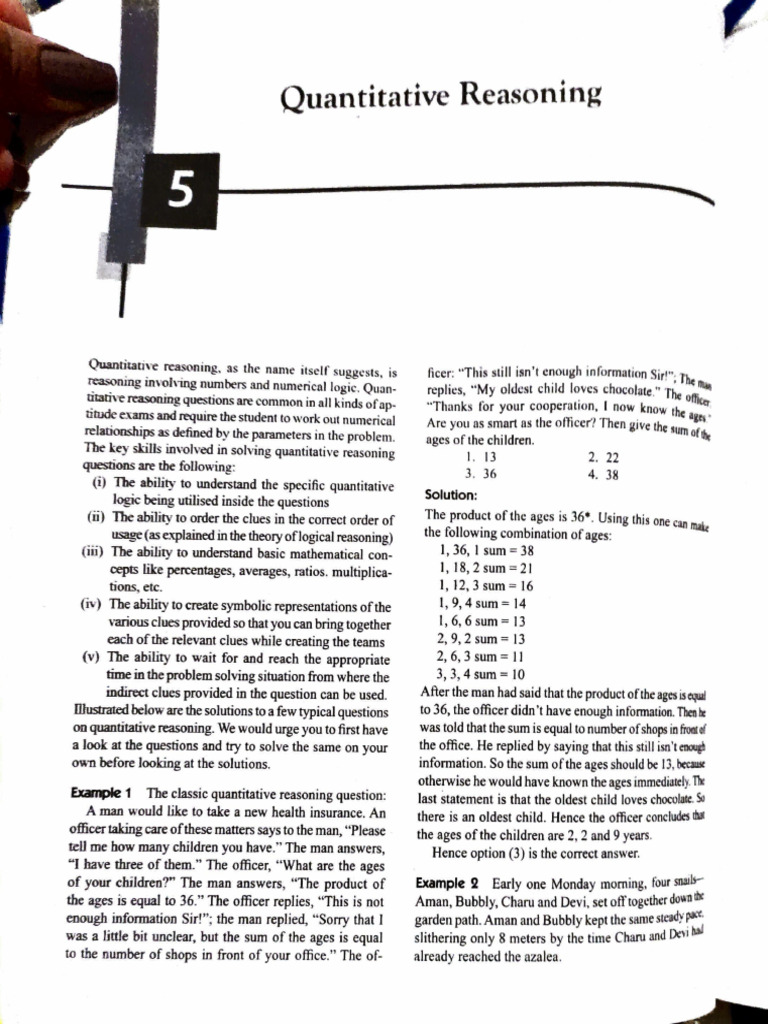 Arun Sharma LR (Quant. Reasoning) | PDF | Reason | Mathematics