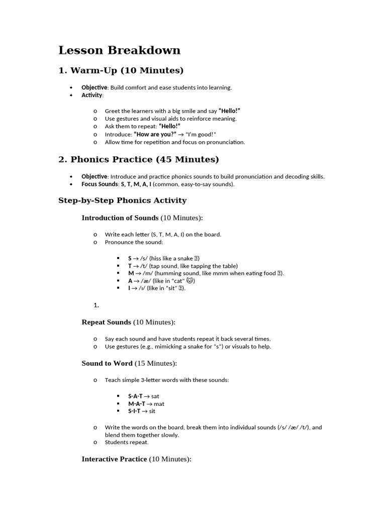 Lesson 3 - Comprehension | PDF | Phonics | Cognitive Science