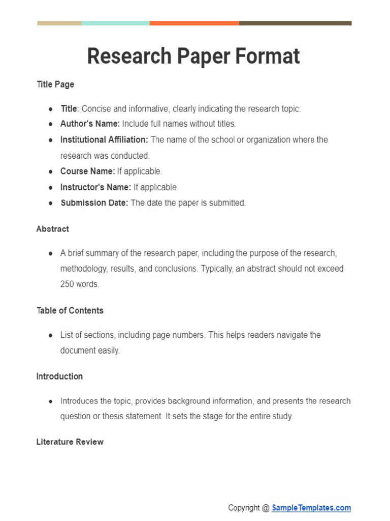 Research Paper Format | PDF