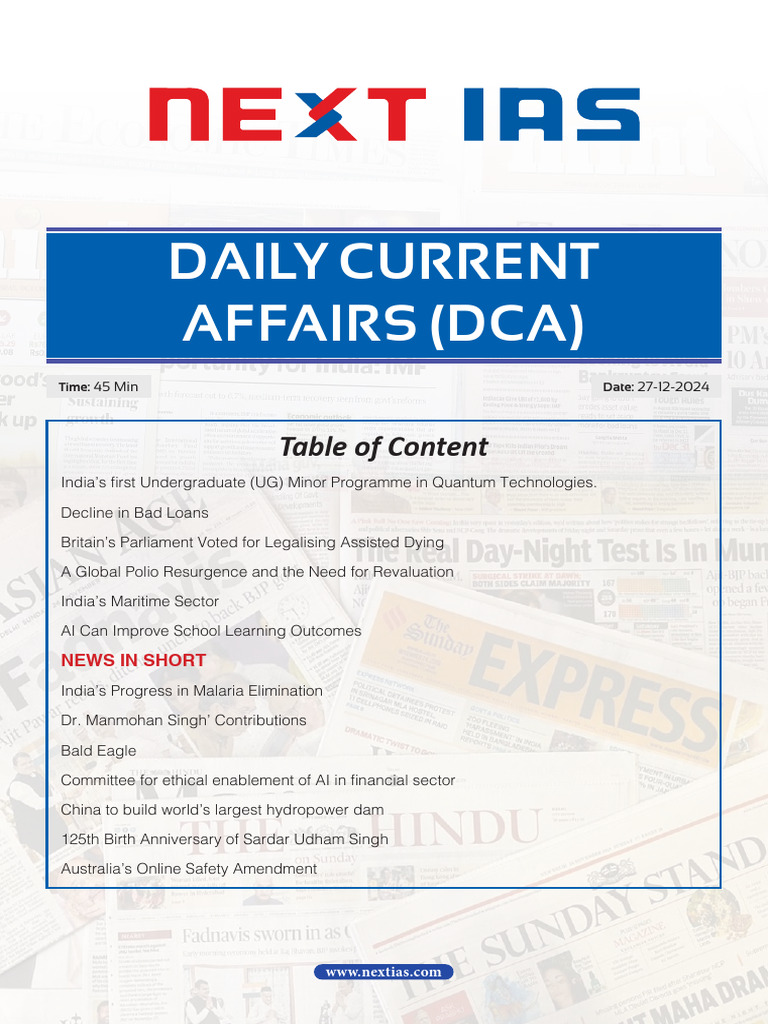 UPSC-Daily-Current-Affairs-27-December-2024-PDF | PDF | Quantum Computing | Loans
