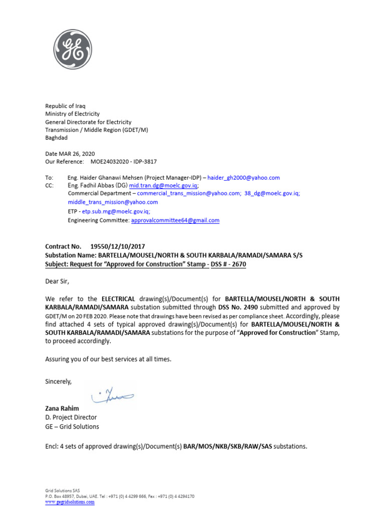 Request for Construction Approval Stamp | PDF