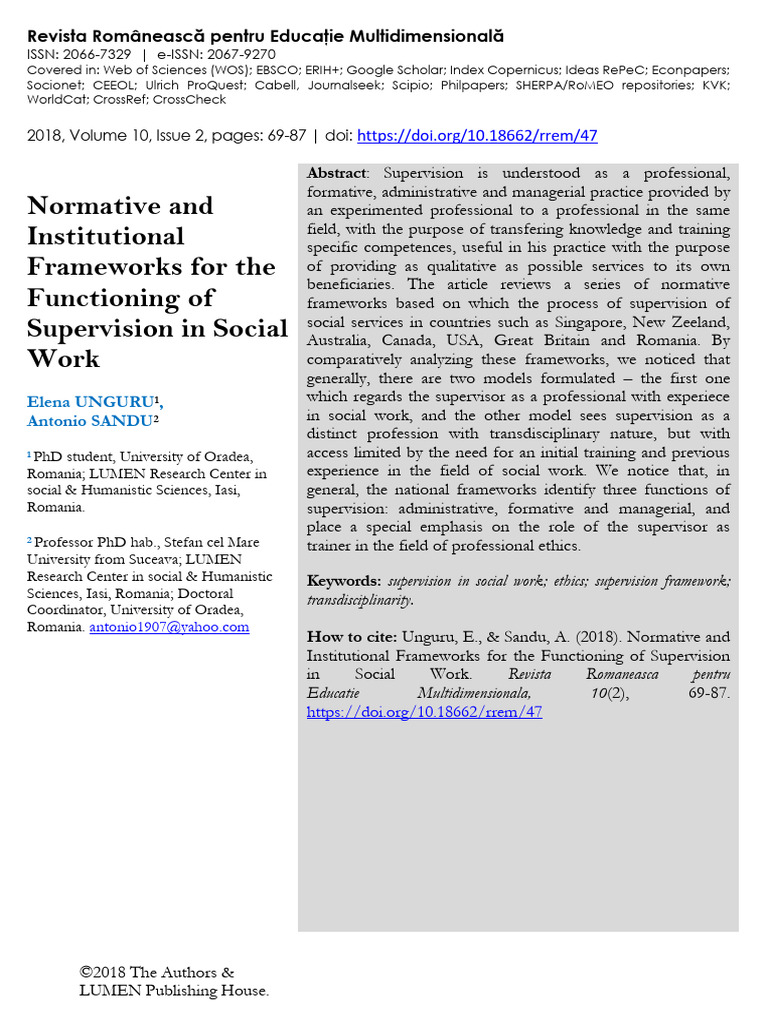 Normative_and_Institutional_Frameworks_for_the_Fun | PDF | Social Work | Organizational Culture