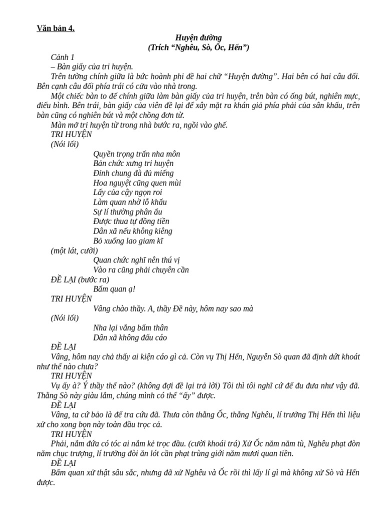 ĐỌC HIỂU Huyen Duong | PDF