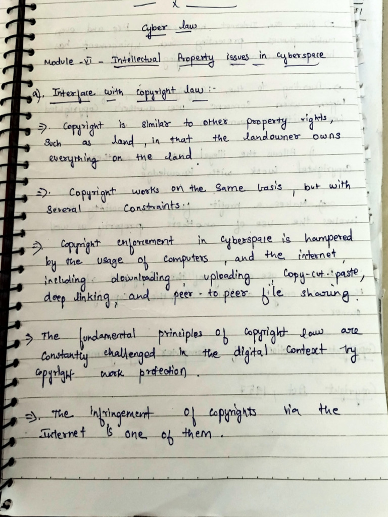 Copyright Infringement in Cyberspace | PDF