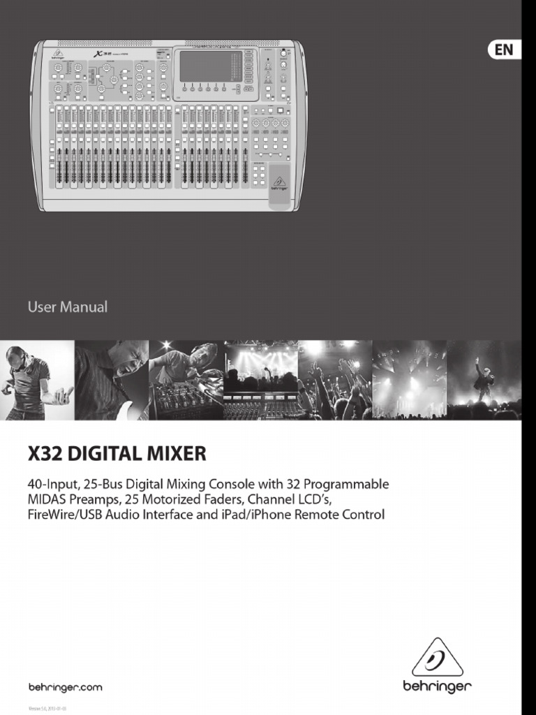 Behringer X32 Digital Mixer User Manual | PDF