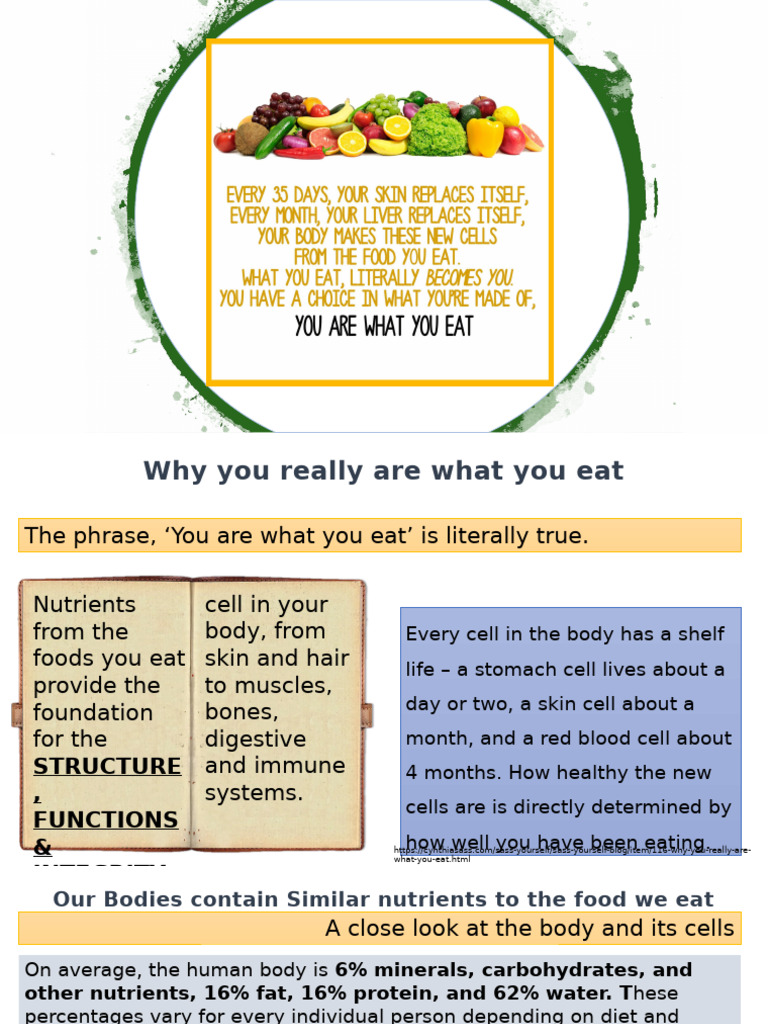 Impact of Diet on Body and Brain Health | PDF | Foods | Nutrients