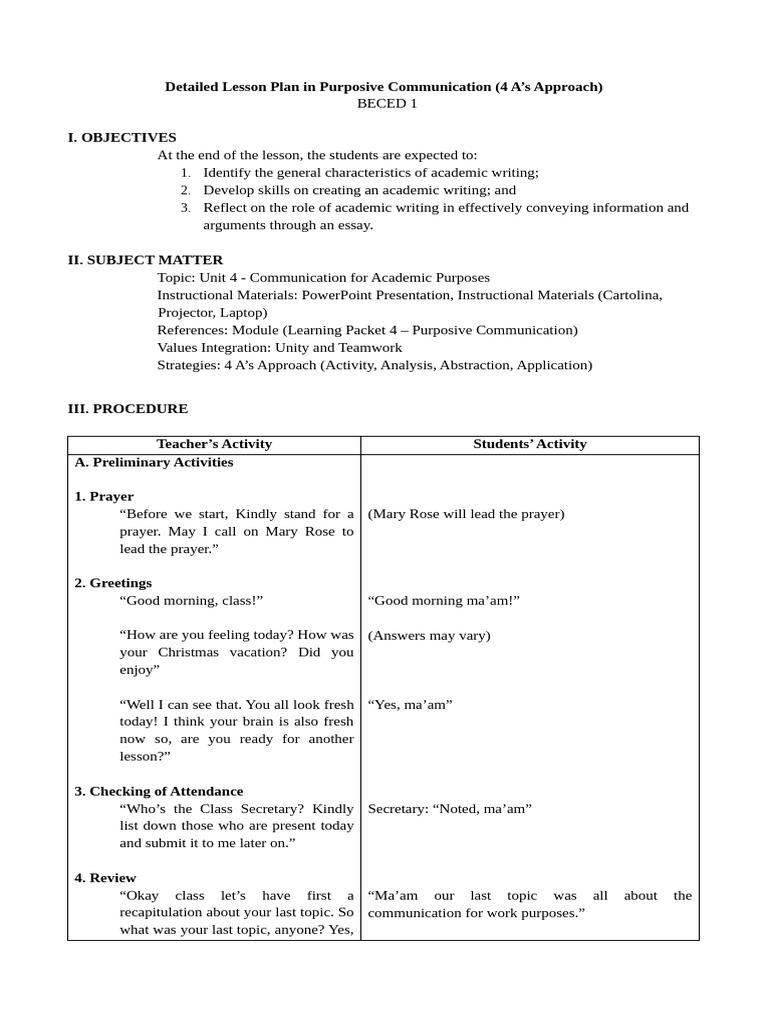 Lesson Plan: Academic Writing Skills | PDF | Citation | Concept